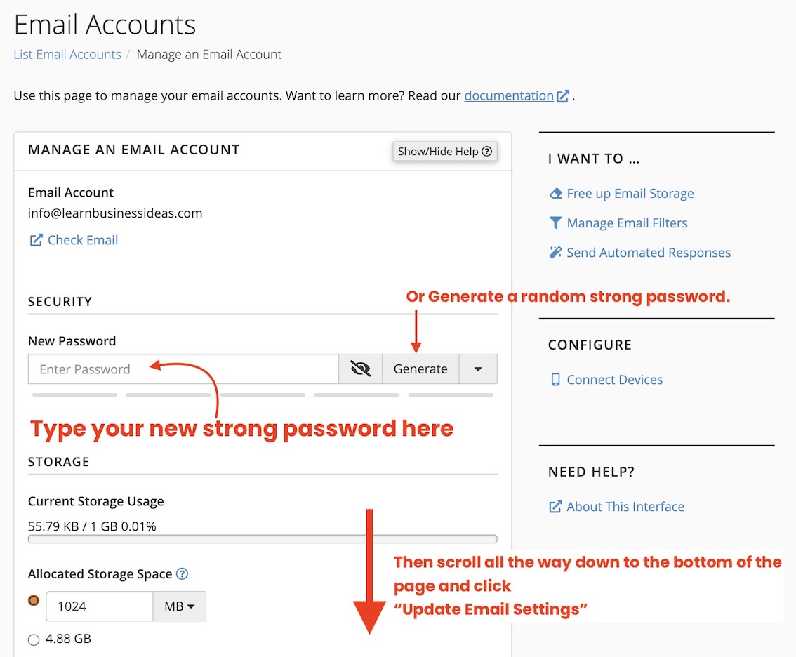 How To Change Business Email Password | Webmail Change Password ...